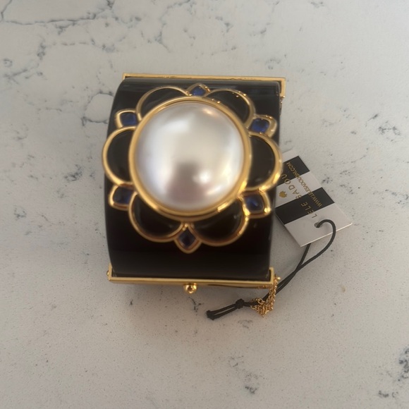 Papillon Blanc | Jewelry | Papillon Blanc Gold And Black Bracelet With ...